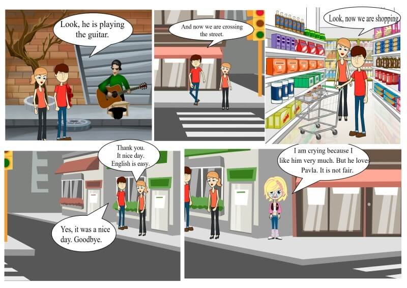 Present simple or present continuous? - Games to learn English